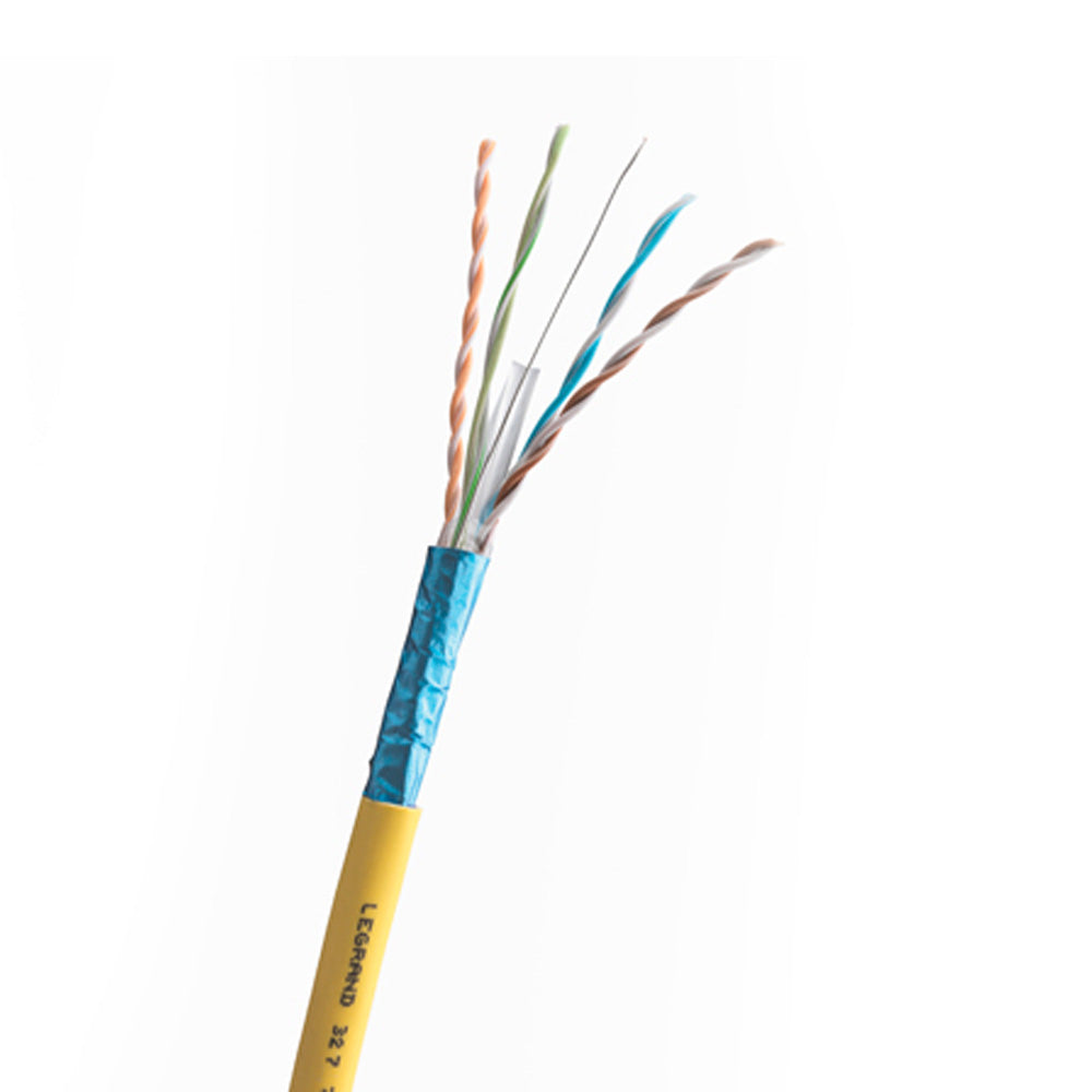 Legrand Cat6a Cable 4 Pair - F/UTP - LSZH Yellow - 500Mhz (500 Meters)